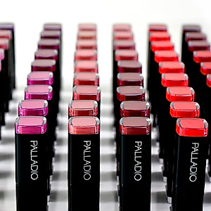 Palladio Herbal Matte Lipstick, Bella Pink, Creamy and Full Coverage Long Lasting Matte Lipstick