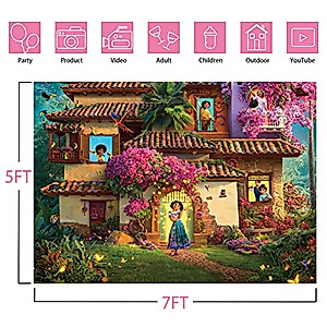 7x5FT Magic House Backdrop,Magic Movie Backdrop Magical House Background Party Decor Magic Theme Birthday Party Backdrop Supplies for Girls