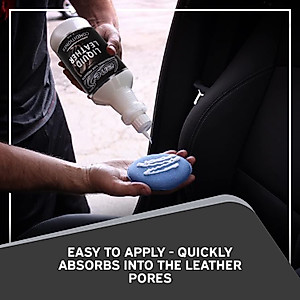 LANE'S Liquid Leather Conditioner- Car Leather Protection, Leather Conditioner- Softens leather, Revives Flexibility, Prevents Fading and Cracking, Easy Application (16 OZ)