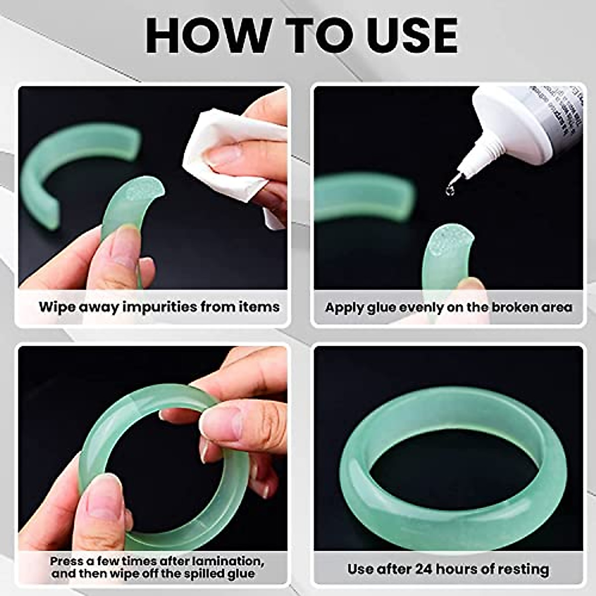 B6000 Jewelry Glue Clear Rhinestone, Inlay Glue, Pendant Adhesive, HOLIKA 25g Craft Adhesive Glue with Precision Tip Multifunctional Fabric Glue