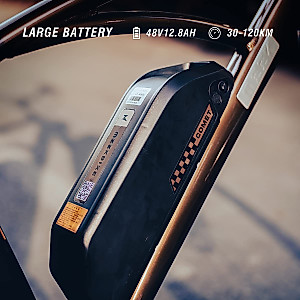 Sarahbridal Commuter Electric Bike for Adults, City Cruiser Ebike 500W Powerful Brushless Motor Cargo, 20+MPH, 50+Miles, 28" Electric Bicycle with Removable 48V 12.8Ah Larger Battery 7-Speed