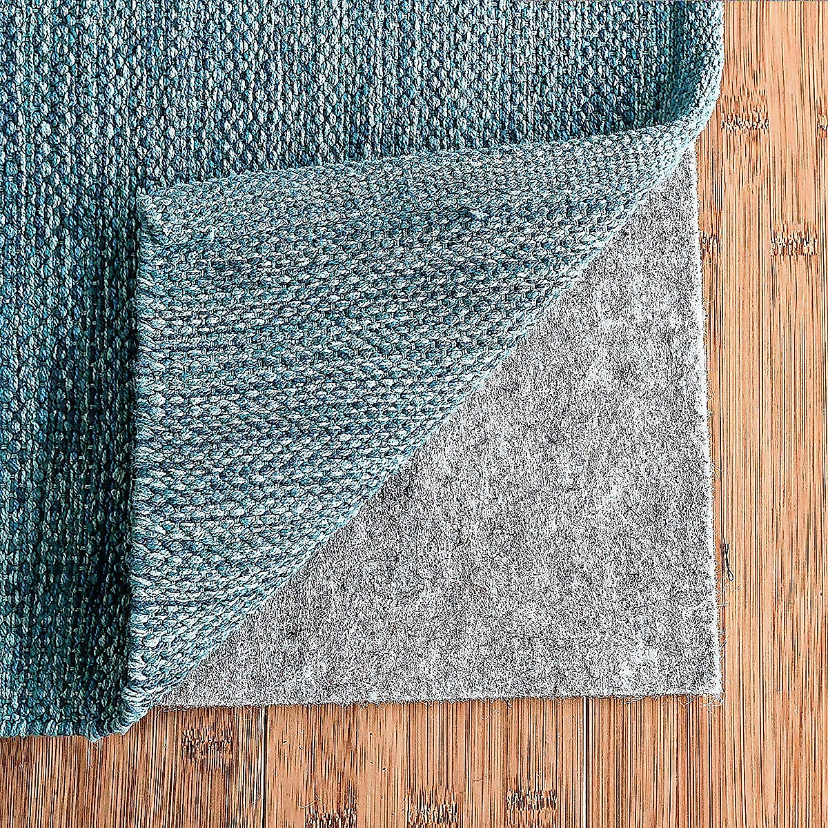 RUGPADUSA - Dual Surface - 8'x10' - 1/4" Thick - Felt + Rubber - Non-Slip Backing Rug Pad - Safe for All Floors