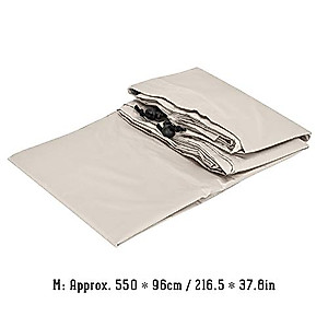 Pool Roll Cover Air Swimming Lightweight Beige Open Dustproof Waterproof Pool Protector for Outdoor Heavy Duty Garden(M550*96cm)