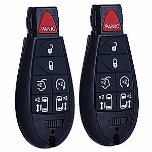 Key Fob Replacement Compatible for Chrysler Town and Country Dodge Grand Caravan 2008 2009 2010 2011 2012 2013 2014 2015 2016 2017 2018 2019 2020 Car Keyless Entry Remote Control M3N5WY783X IYZ-C01C