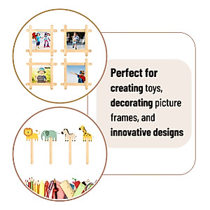 Mr. Pen- Popsicle Stick, Craft Sticks, 4.5 Inch, 200 Pack, Wax Sticks, Popsicle Stick Crafts for Kids, Wood Sticks, Wooden Sticks for Crafts, Sticks for Crafting, Ice Cream Sticks, Wood Craft Sticks