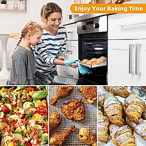 Air Fryer Basket,YEPATER 15.6" x 11.6" Large Oven Air Fryer Basket and Tray,Stainless Steel Non-stick Oven Air Fryer Basket with 30 PCS Parchment Paper,Air Fryer Pan and Crisper Tray for Baking