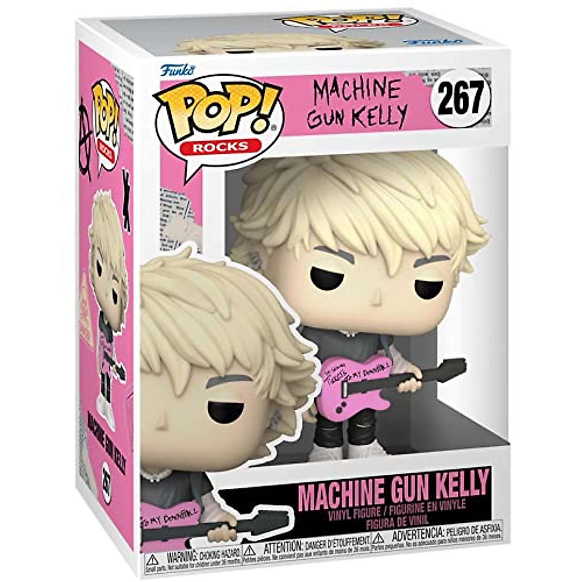 POP Machine [Gun] Kelly - Tickets to My Downfall Funko Rocks Vinyl Figure (Bundled with Compatible Box Protector Case), Multicolor, 3.75 inches