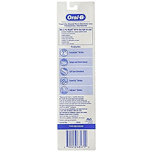 Oral B CrossAction Pro-Health Toothbrush, Medium, 2 Count (Pack of 1)