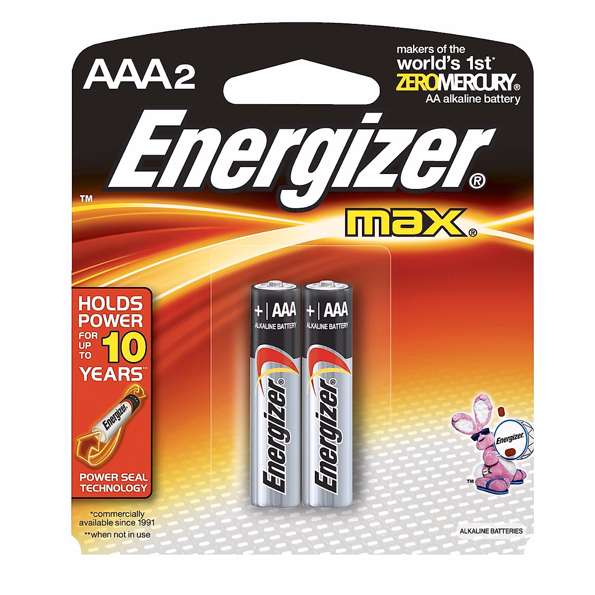 Energizer MAX Alkaline Batteries AAA 2 Each