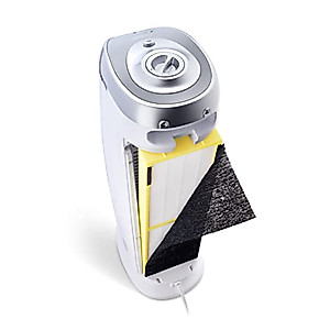 GermGuardian Air Purifier with HEPA 13 Filter, Removes 99.97% of Pollutants, Covers Large Room up to 743 Sq. Foot Room in 1 Hr, UV-C Light Helps Reduce Germs, Zero Ozone Verified, 22”, White, AC4825W