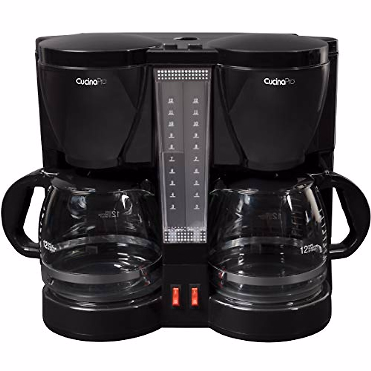 CucinaPro Double Coffee Brewer Station - Dual Coffee Maker Brews two 12-cup Pots, each with Individual Heating Elements