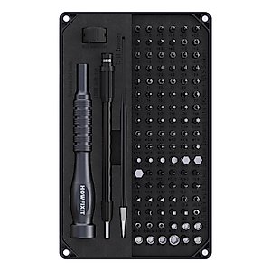 HowFixit PRO MAX 106-in-1 Screwdriver Set for Repair Electronics Disassembly Laptop, Game Console, Smartphone, iPhone, Macbook, PC, Camera, Watch etc