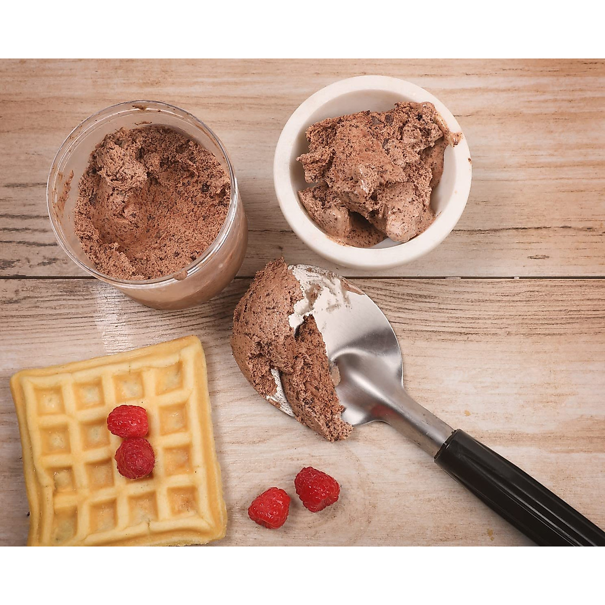 Ice Cream Spade - Stainless Steel Ice Cream Paddle for Hard or Creamy Ice Cream - Ice Cream Scoop with Comfortable Plastic Handle - Heavy Duty Strong, Durable Bend Proof Ice Cream Scooper