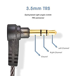 Campfire Audio Smoky Lite Litz IEM Cable | MMCX Cable Silver Plated Replacement Headphone Cable