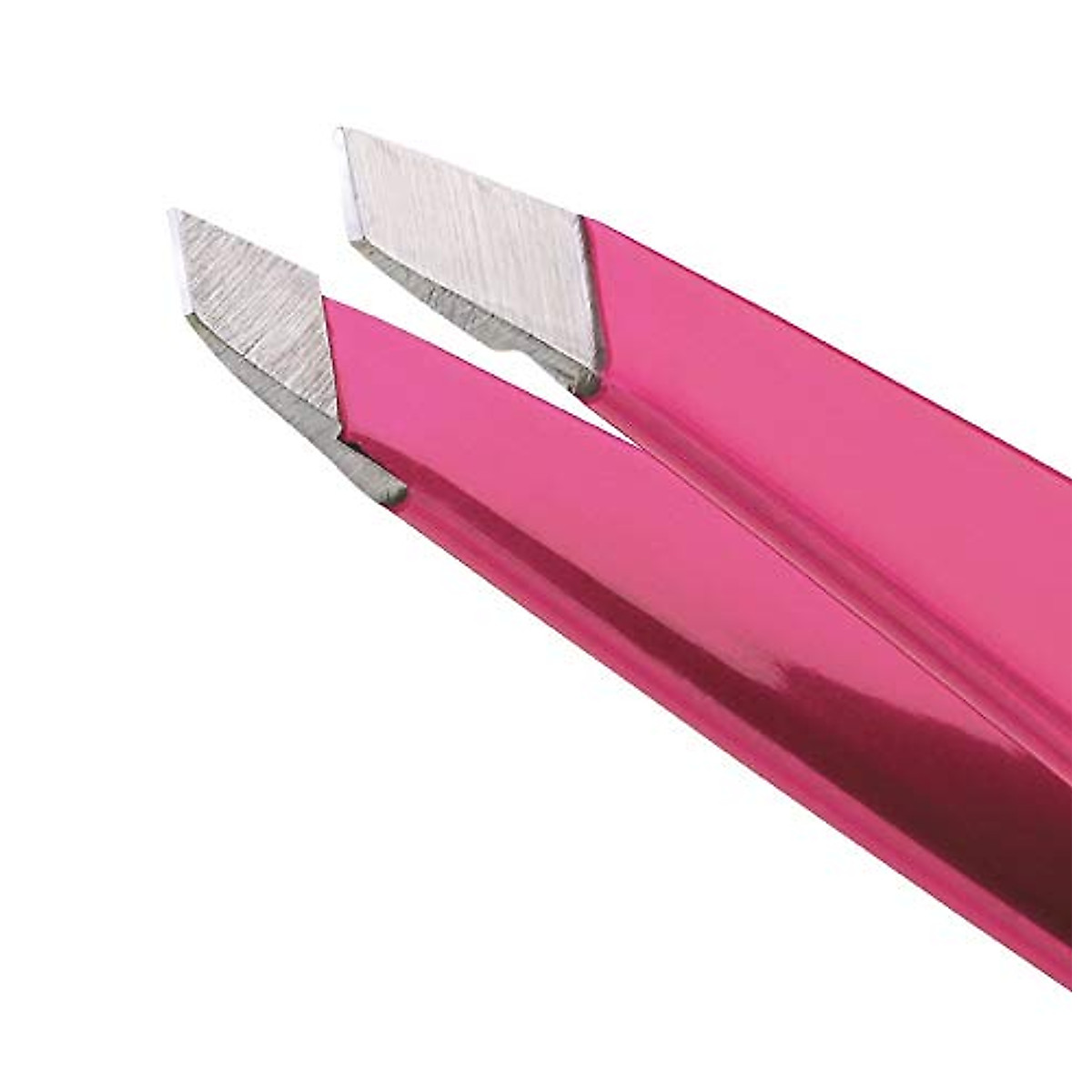 Tweezerman Mini Slant and Point Tip Tweezer - Tweezers Set for Eyebrows, Facial Hair, Ingrown Hairs