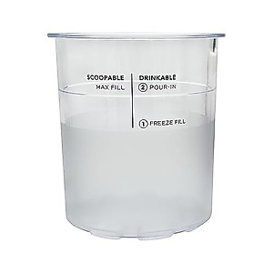 CXQ XL Family Size Ice Cream Pint Containers, Compatible with Ninja NC501 CREAMi Deluxe 11-in-1 Ice Cream & Frozen Treat Maker and model: NC500, NC501, NC501H, NC501HBL and NC501HGN. (GRAY)