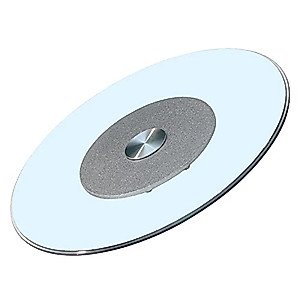 Turntable Large Tempered Glass Turntable Dining Table Turntable Tempered Glass Lazy Susan Turntable With Aluminum Alloy Bearing, Transparent,Smooth Rotation, Turntable Bearings Aluminium Alloy Swivel