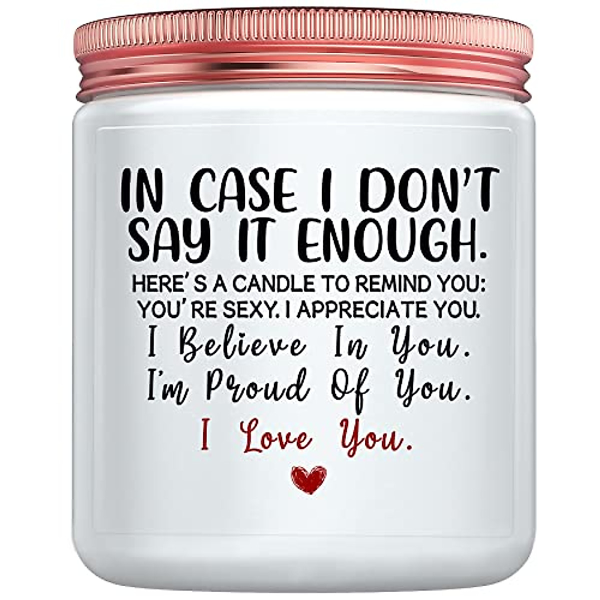 Gifts for Her Girlfriend Anniversary I Love You Gifts for Him Birthday Mothers Father's Day Christmas Valentine's Day Gifts for Wife from Husband Boyfriend Romantic Engagement Candle