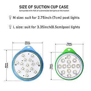 KIMWEI Never Lost Squid Suction Cup for Spa Lights, Hot Tub Lights and Shower Lights with 18pcs Suctions (2 Pack)