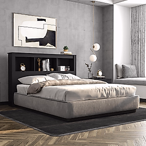 Polifurniture Madison Headboard, Queen, Black