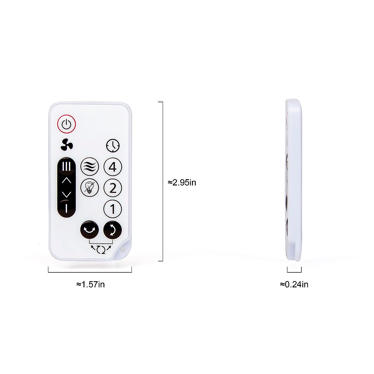 Replacement Remote Control Compatible for Woozoo 5-Speed Globe Fan (1pc)
