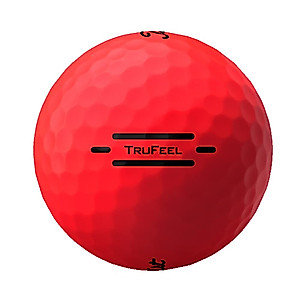 Titleist TruFeel golf Balls, Matte Red, (One Dozen)