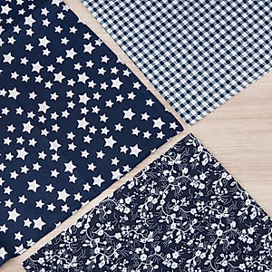 HOULIFE 5-10 PCs 100% Cotton Floral Printed Handkerchief Elegant Hankies for Women Ladies Girls Wedding Party