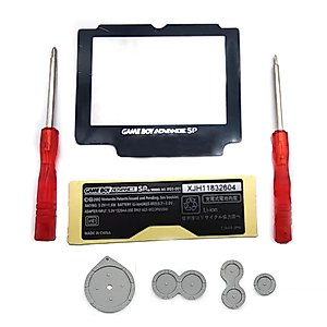 Full Housing Shell Pack Case Cover for GBA SP Gameboy Advance SP Shell Case with Buttons Kit (H)
