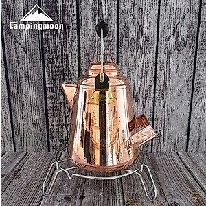 CAMPINGMOON Camping Campfire Trivet Cooking Stand Open Fire Tripod MS-69 Stainless Steel