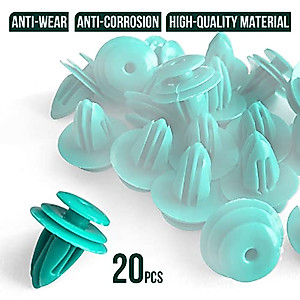 20Pcs Door Trim Panel Retainer Clips Compatible with Toyota Tacoma Sienna Cruiser Avalon Corolla Camry Tundra Sequoia Matrix Prius RAV4 Lexus Scion Land 9mm Hole 90467-10188