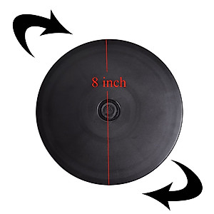 EDOBLUE 8 Inch Heavy Duty Rotating Swivel Steel Ball Bearings Stand for Monitor/TV/Turntable/Lazy Susan