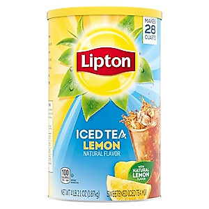 Lipton Iced Tea Mix, Lemon, Makes 28 Quarts (Pack of 2)