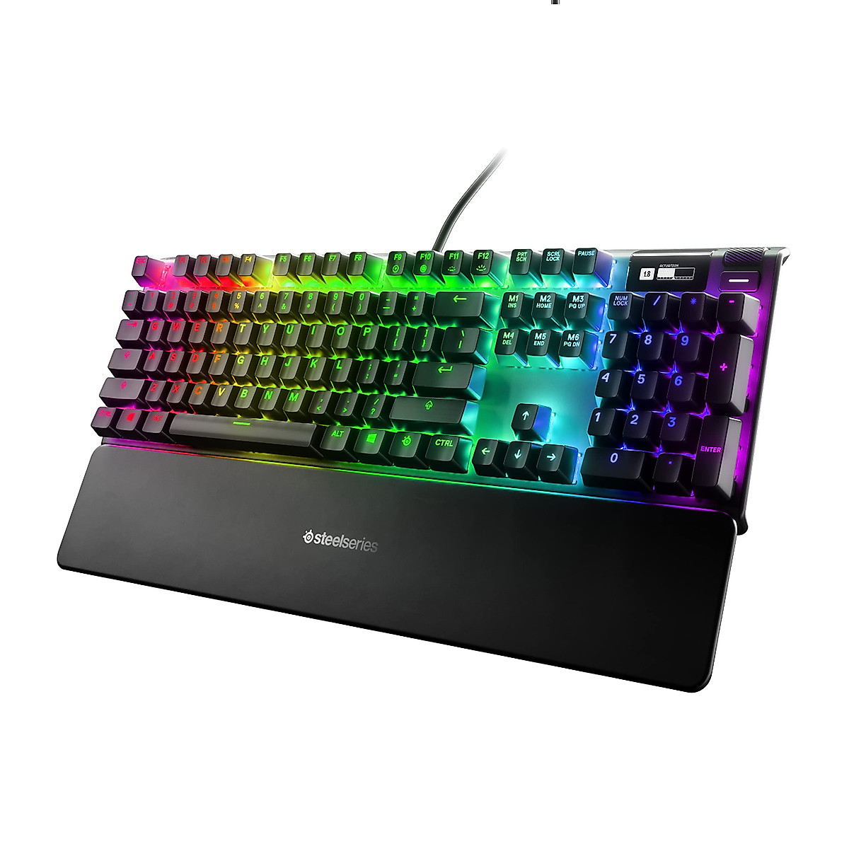 SteelSeries Apex Pro RGB Backlit Gaming Keyboard with Mechanical Switches and OLED Smart Display (Renewed)