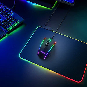 Wired Gaming Mouse, Ergonomic USB Computer Mouse with 8 Programmable Buttons, Optical Game Mouse with 16.8 Million Chroma RGB Backlights and 7 Light Modes, Adjustable 7200DPI for Windows PC Gamers