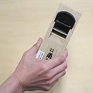 KAKURI Japanese Hand Plane 42mm for Woodworking, KANNA Mini Block Plane Hand Planer for Wood, 7.0 x 2.1 x 1.6 inches, White Oak Body, Made in JAPAN