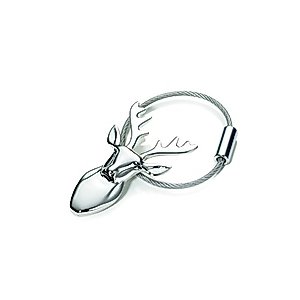 Troika Platzhirsch Deer Head Keyring, Silver, 5 Centimeters (KR1319CH)