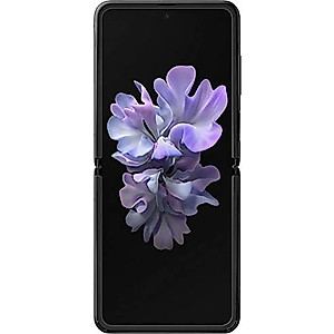 Samsung Galaxy Z FLIP SM-F700U1 Factory Unlocked (ATT, TMOBILE, VERIZON, Sprint) - (Mirror Black) (Renewed)
