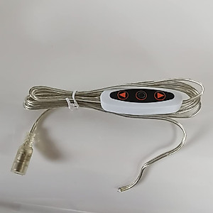 LED Lighting 3pcs 6.56ft Transparent DC Extension Cable 5.5mm x 2.1mm Female Power Cord for CCTV Security Indoor ,led neon Signs Power Wires,neon Signs accessories12v DC Power Supply Plug Adapter