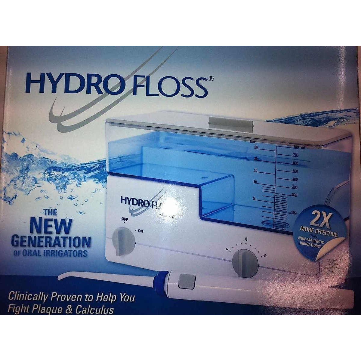 Hydro Floss Oral Irrigator Plus Book Bundled Package - 2 Items