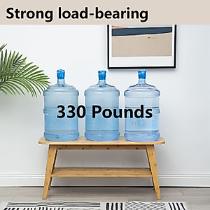 SOBIBO Shoe Rack Bench, Bamboo Entryway Bench, 3 Tier Shoe Bench with Storage for Hallway Living Room Bedroom Corridor, Nature