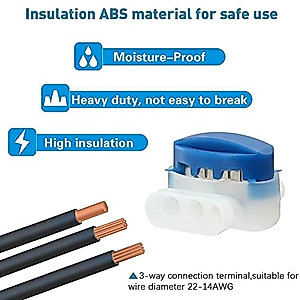 20 Pcs Lawn Mower Cable Connector for Outdoor Garden Electric Lawn Mower Robot Extension Water Lawn Mower Wire Connection