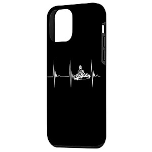 iPhone 12 mini Go Kart Racing Heartbeat EKG Pulse Karting Go Kart Racer Case