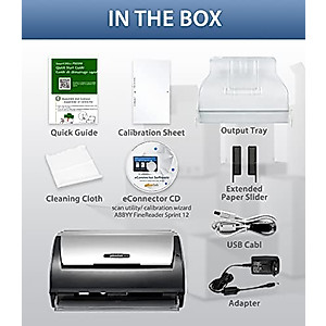 Plustek PSD300 Plus Document Scanner with ADF, Directly scan to Cloud, SharePoint, Office 365 and Built-in Barcode Recognition Function