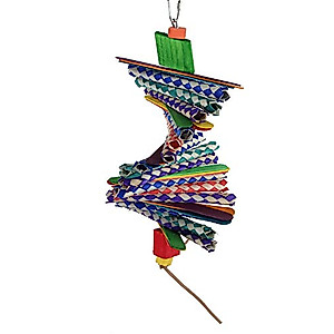 Bonka Bird Toys 1078 Big Step Shredder Parrot Cage Toys Cages African Grey Conure Amazon