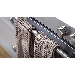 Kanso Face Wash Towel - Highly Absorbent Soft Honeycomb Texture Washcloth - Portable Eco-Friendly Bamboo Fiber Waffle Woven Towels for Face Wash - Tan, 14" x 14"