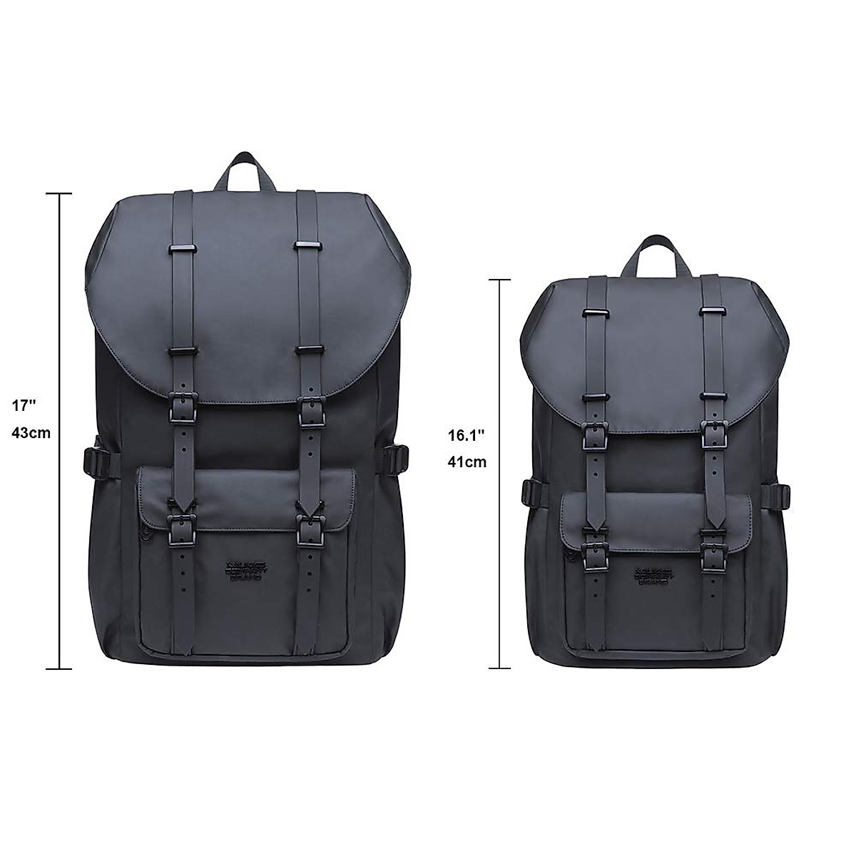 KAUKKO Laptop Outdoor Backpack, Traveling Rucksack Fits 15.6 Inch Laptop(5-8-Black)