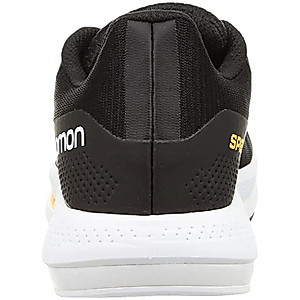 Salomon Spectur Running Shoes - Men's - Black/White/Blazing Orange, US 10.5 M