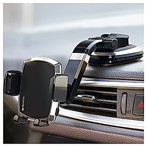 Bestrix Phone Holder for Car, SmartClamp Car Phone Mount | Dashboard Cell Phone Car Phone Holder Compatible with iPhone 13 12 11 Pro, Xr, Xs, XS MAX,XR,X, Galaxy S20 Note 20 Ultra & All Smartphones