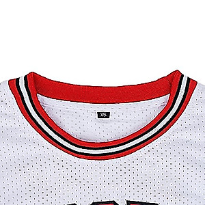 Basketball Jersey Shirt for Boys Youth : #23 Hip-Hop 90s Retro Classic Embroidered Youth Basketball Sports Jersey Breathable. (as1, Alpha, x_l, Regular, White)
