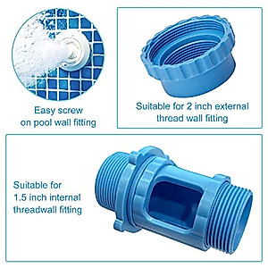 Swimming-Pool Fountain Water Sprinkler Cooler - Water Fun Sprayer for Above & In Ground Pools Decoration, Waterfall Pool Aerator Chiller for Indoor Outdoor Pool Pond Garden Temperature Circulation